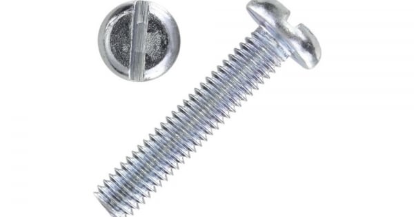 DIN 85 4,8 цинк Гвинт з напівкруглою головкою і прямим шліцом – Купити гуртом в Dinmark