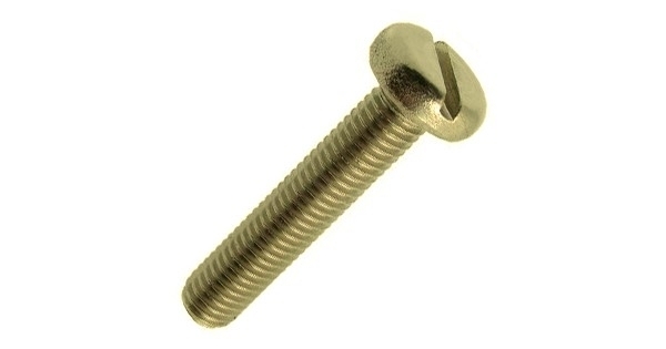 DIN 85 латунь Гвинт з напівкруглою головкою і прямим шліцом – Купити гуртом в Dinmark