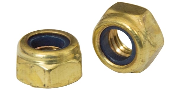 Nuts Buy DIN 985 brass self-locking Nut online in Dinmark