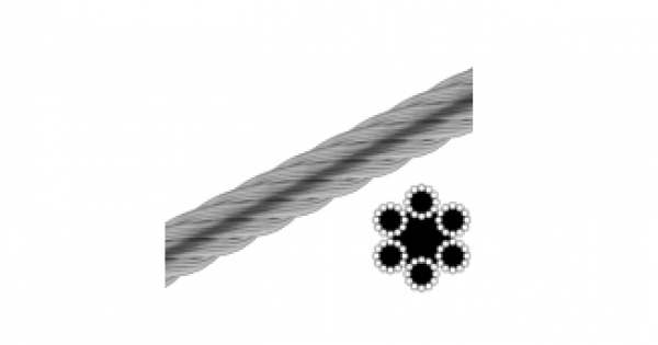 ISO 2408 цинк Трос стальной 6х12 + FC – Купить оптом в Dinmark