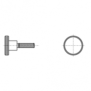 DIN 464 A1 Винт с накатанной головкой купить оптом в Украине | Dinmark